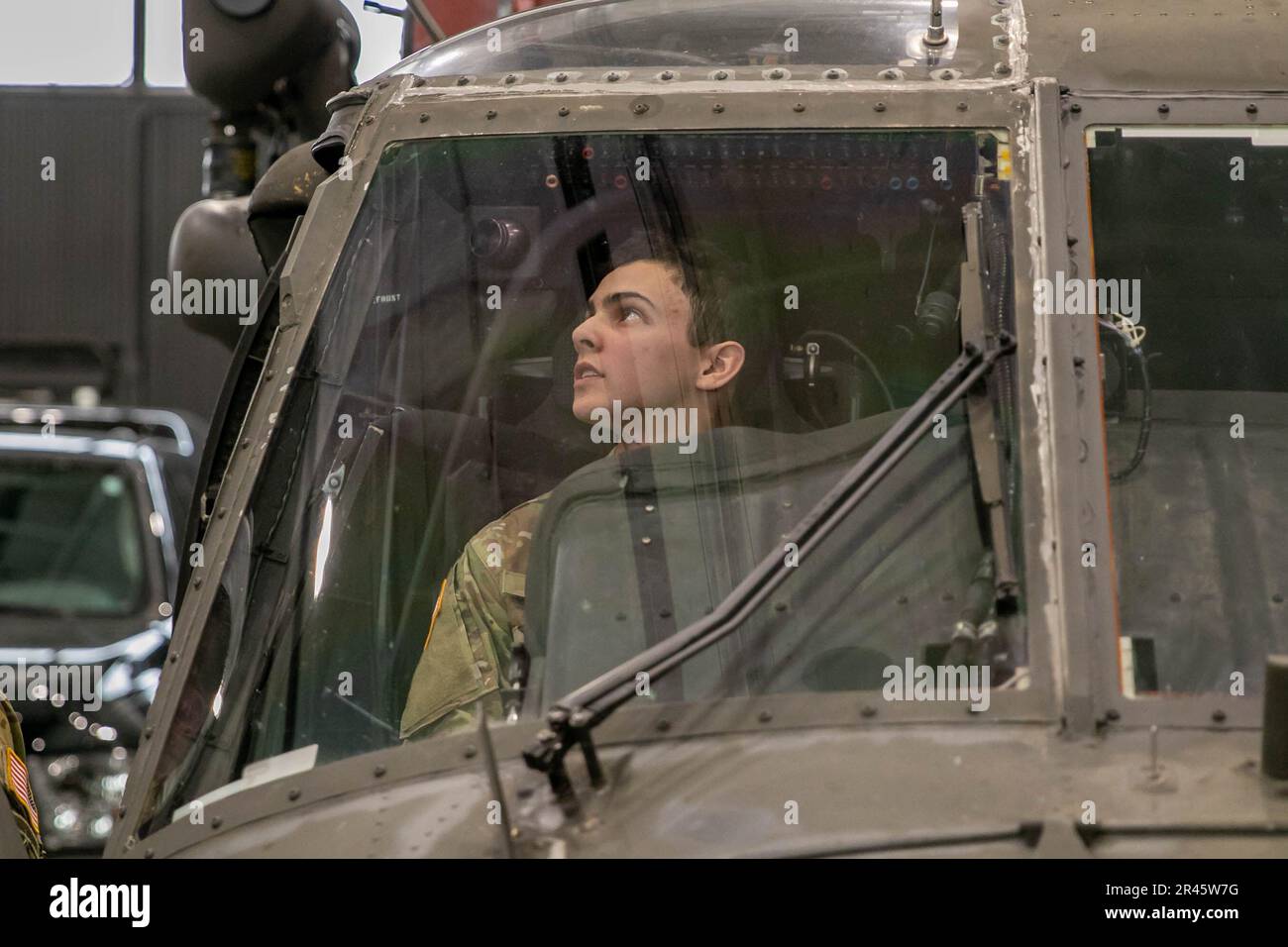 Members of the Army Reserve Aviation Command speak with Army ROTC ...