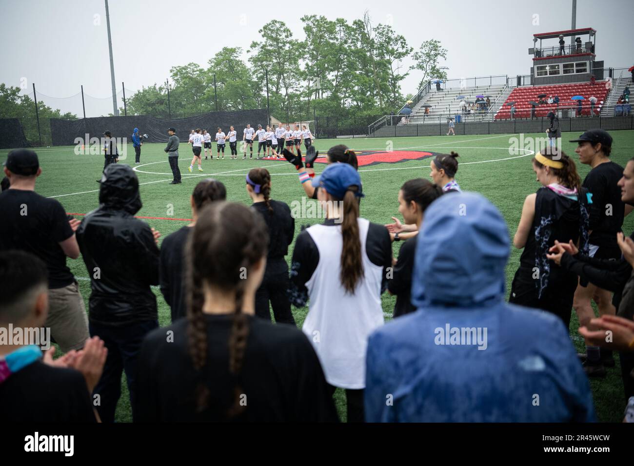 Washington, USA. 13th May, 2023. Players with the Surge line up at half ...