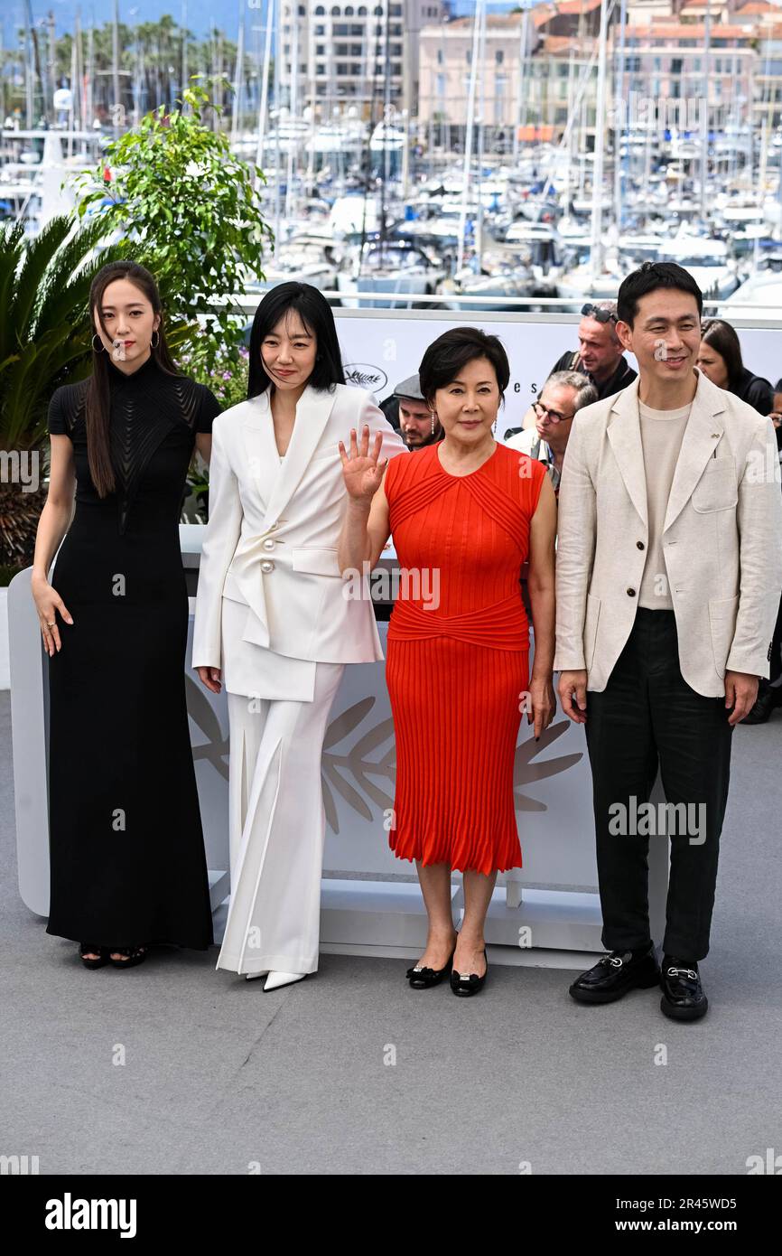 Italy. 26th May, 2023. Krystal Jung, Lim Soo-Jung, Park Jung-Soo, Oh Jung-se 76th Cannes Film ...