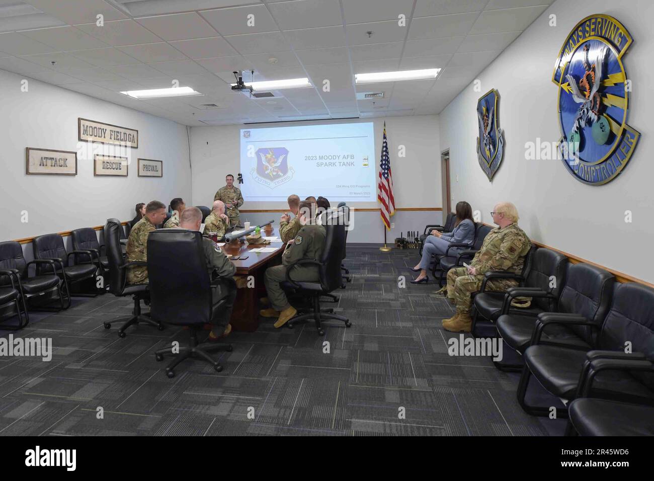 Leadership across the 23rd Wing and local community members prepare for ...