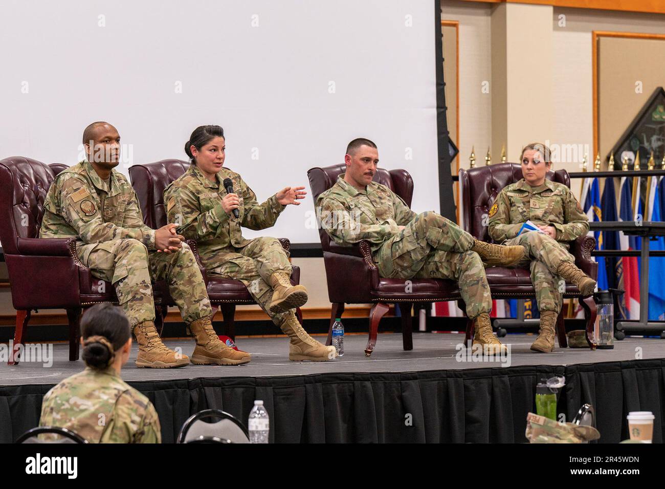 From the left, Master Sgt. Eric Dinkins, 341st Munitions Squadron first ...