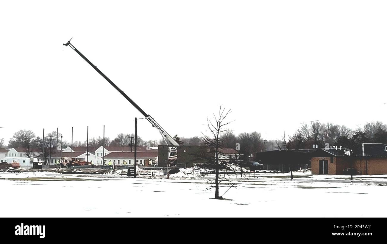 The construction area for a future transient training brigade ...