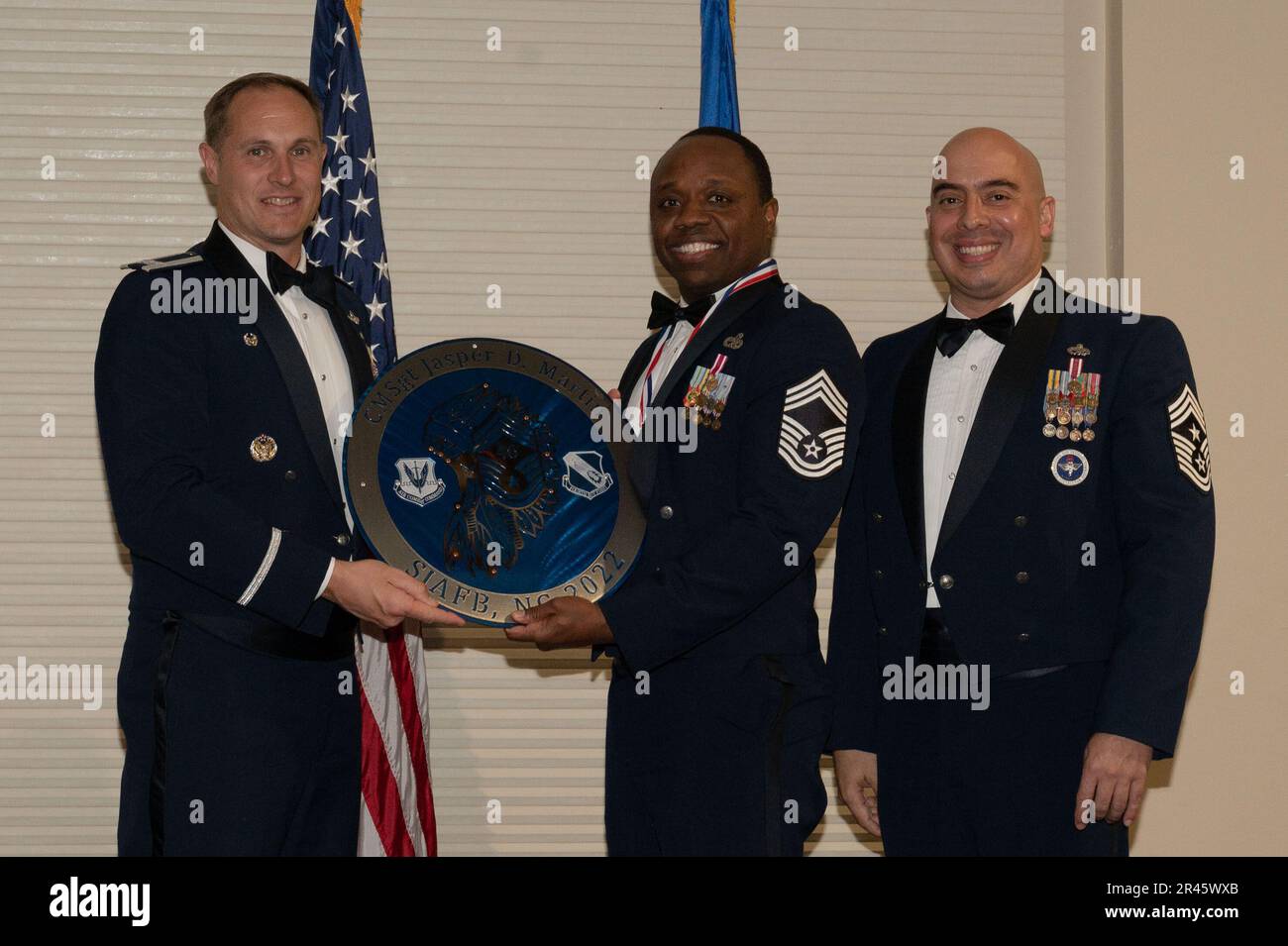 Col. Lucas Teel, 4th Fighter Wing commander, and Chief Master Sgt ...