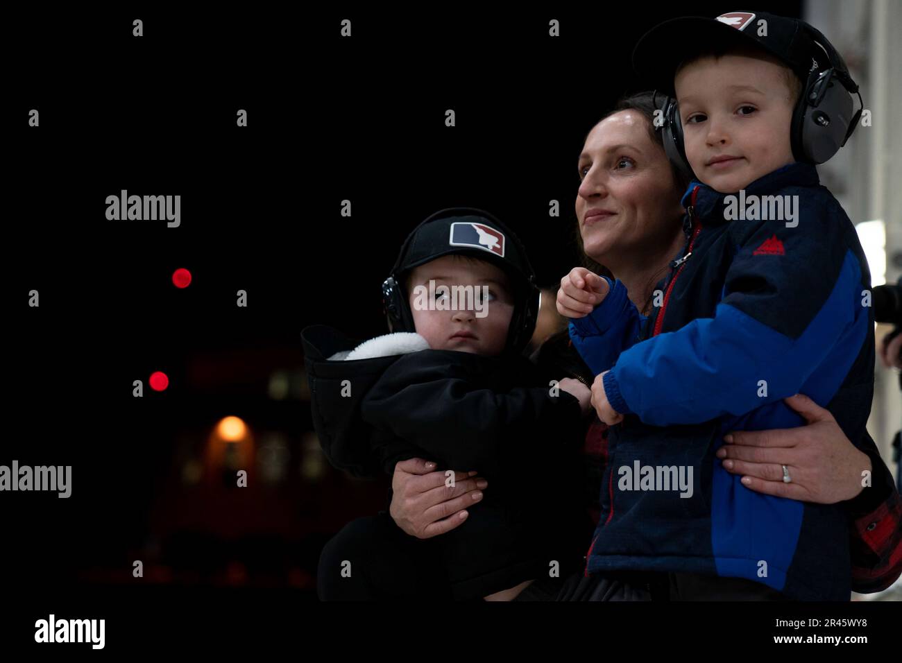 The family of U.S. Air Force Lt. Col. Dustin “Jammer” Johnson, a F-22 ...
