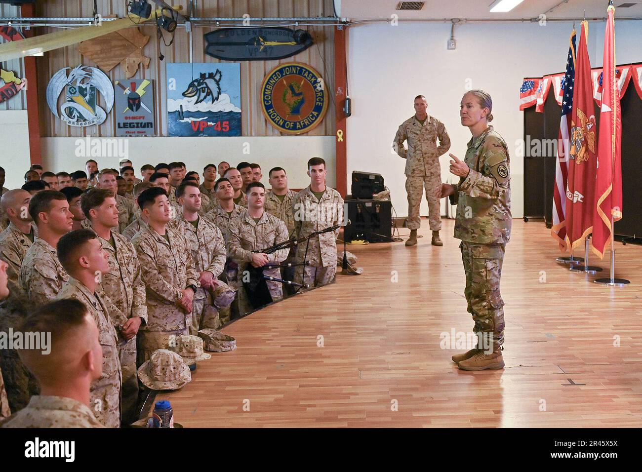 U.S. Army Maj. Gen. Jami Shawley, commanding general of Combined Joint ...
