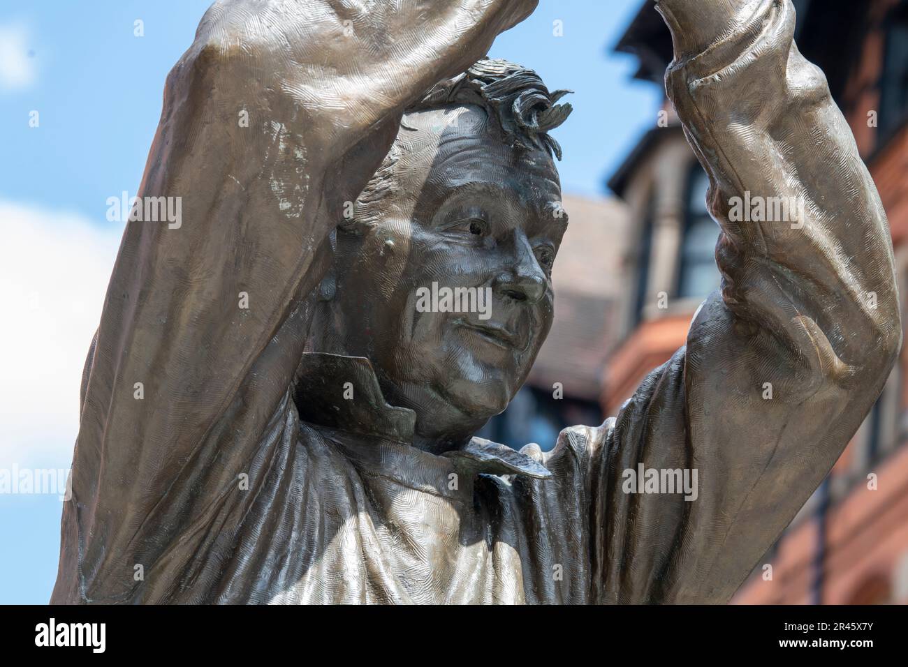 Brian Clough Statue in Nottingham City, Nottinghamshire England UK ...