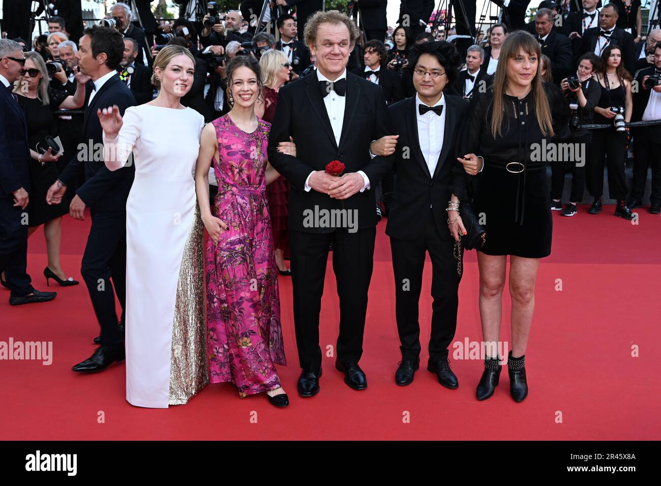 (left to right) Emilie Dequenne, Paula Beer, John C. Reilly, Davy Chou ...