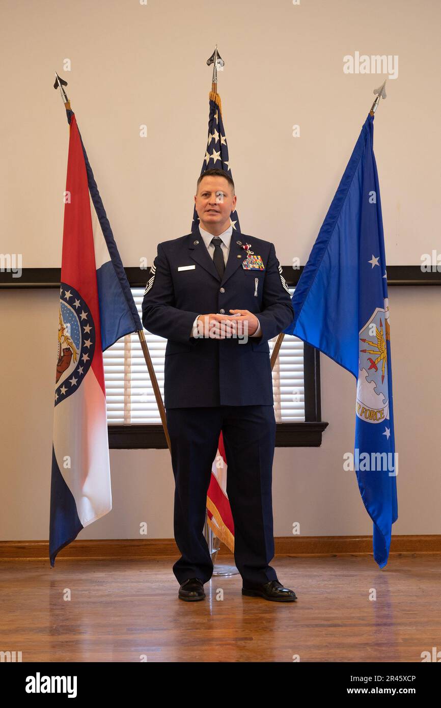Chief Master Sgt. Daniel Harron, senior enlisted leader for the 157th ...