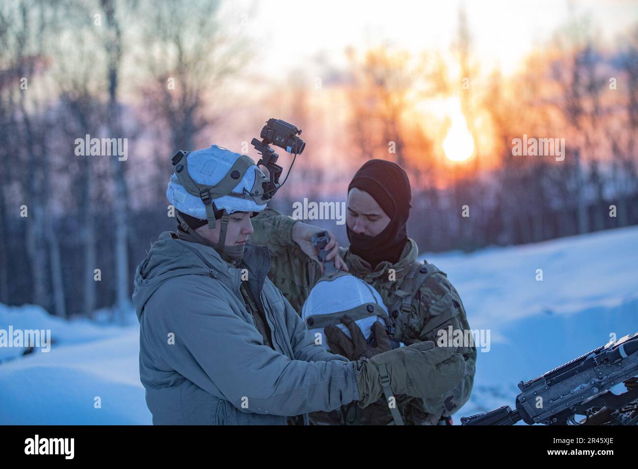 Pfc. Ryan Micheal Schlorf, right, and Pfc. Owen Mathew Hawkins from 2nd ...