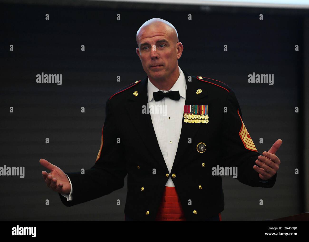 U.S. Army Sergeant Major Howard Kreamer, U.S. Strategic Command senior ...