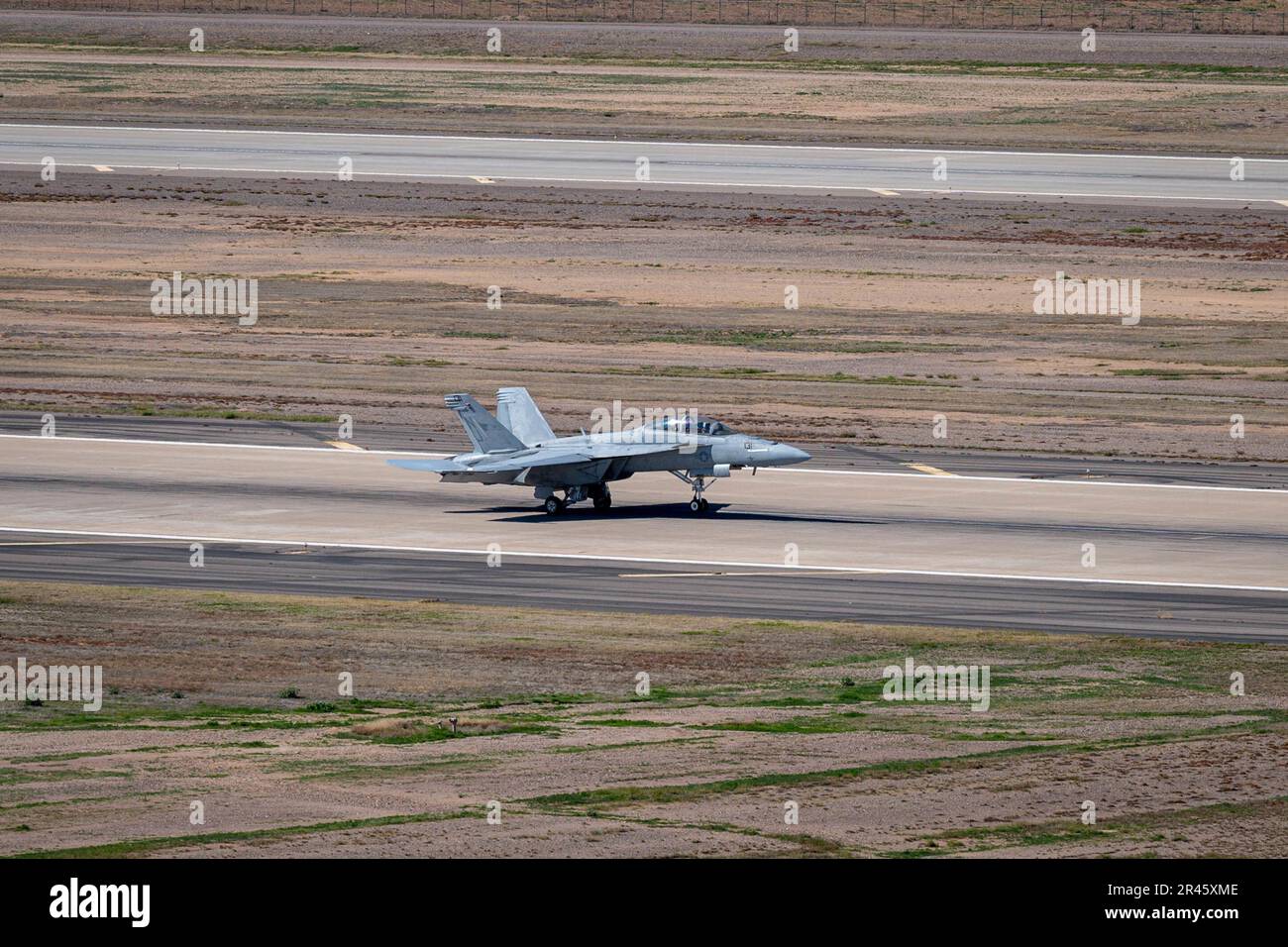 A U.S. Navy F/A-18F Super Hornet assigned to the “Flying Eagles” Strike ...