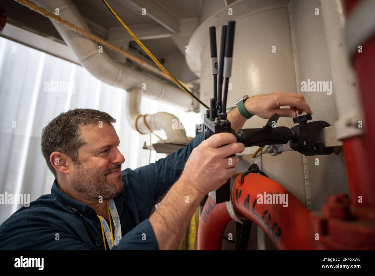 Day three of the Repair Technology Exercise at NSWC PHD's UNREP ...