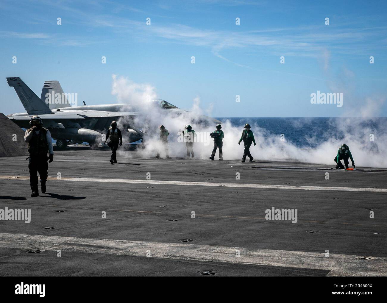 230328-N-EL850-1075 TYRRHENIAN SEA (March 28, 2023) Sailors assigned to ...