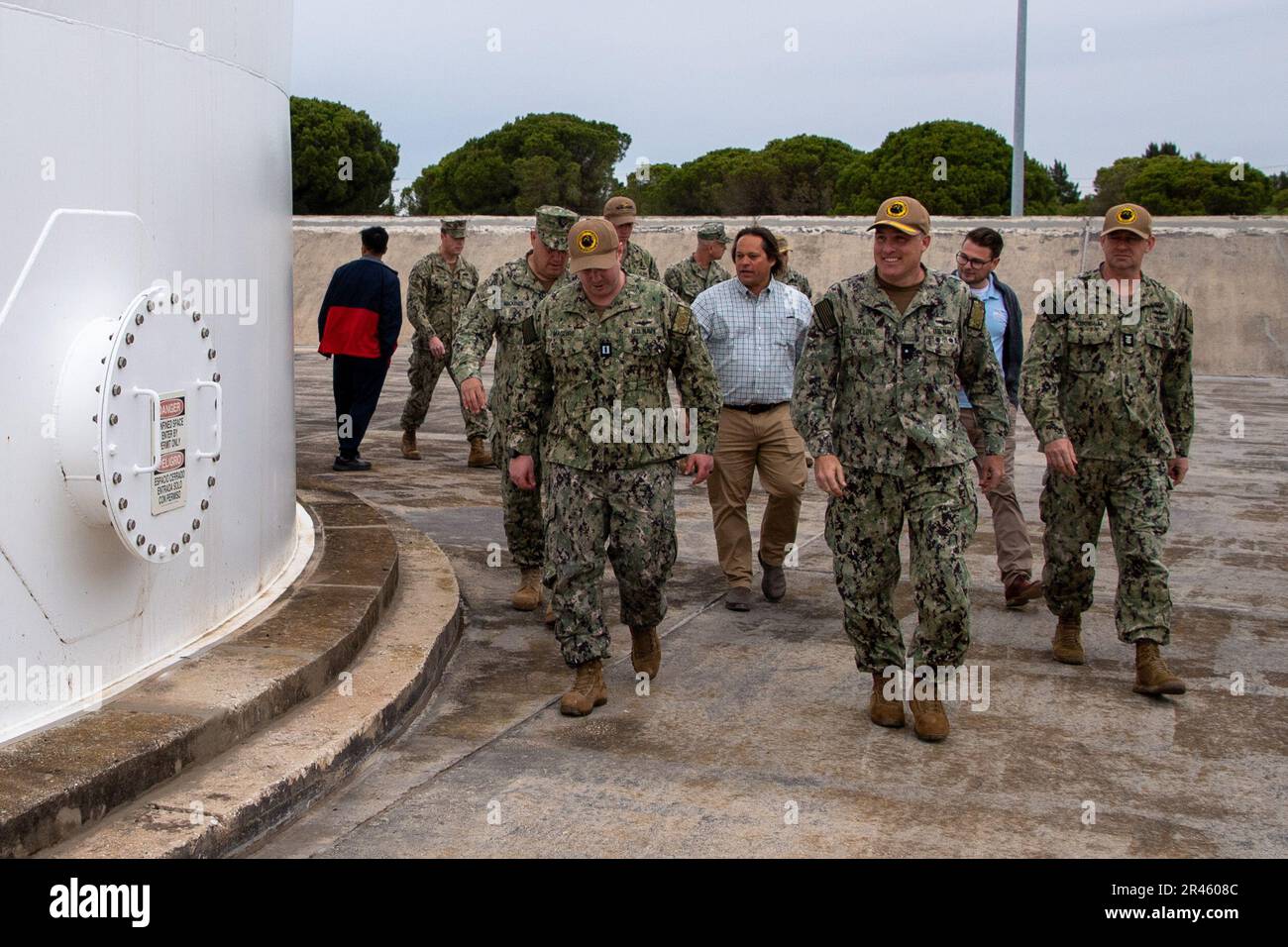 Rear Adm. Brad Collins, commander, Navy Region Europe, Africa, Central ...