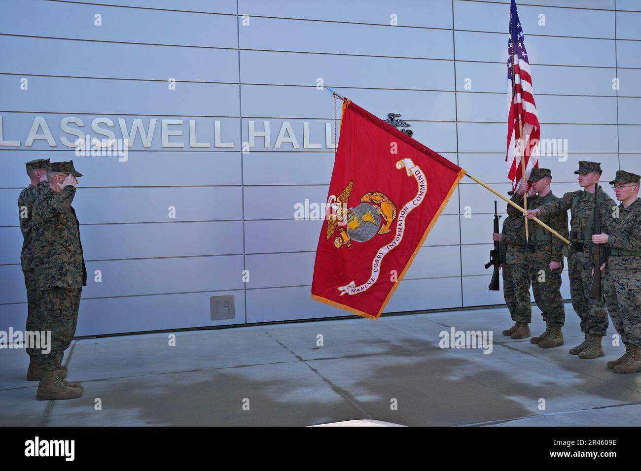 The Marine Corps uncased the flag of their newest unit, the Marine ...