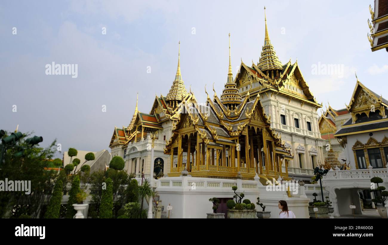 An ancient beautiful Thai Grand Palace in Bangkok Stock Photo - Alamy