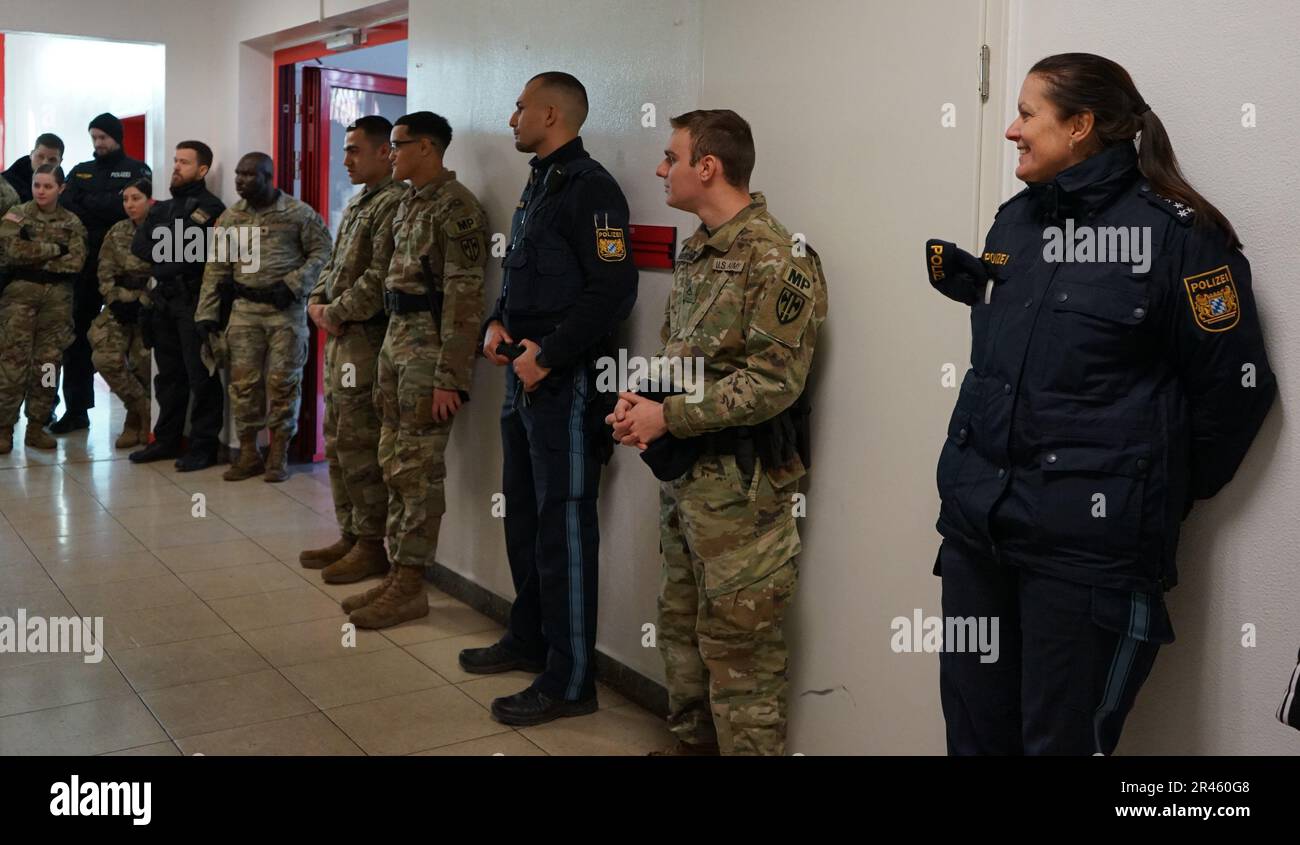 U.S. Military Police, German Rapid Reaction Forces (USK) and Ansbach ...