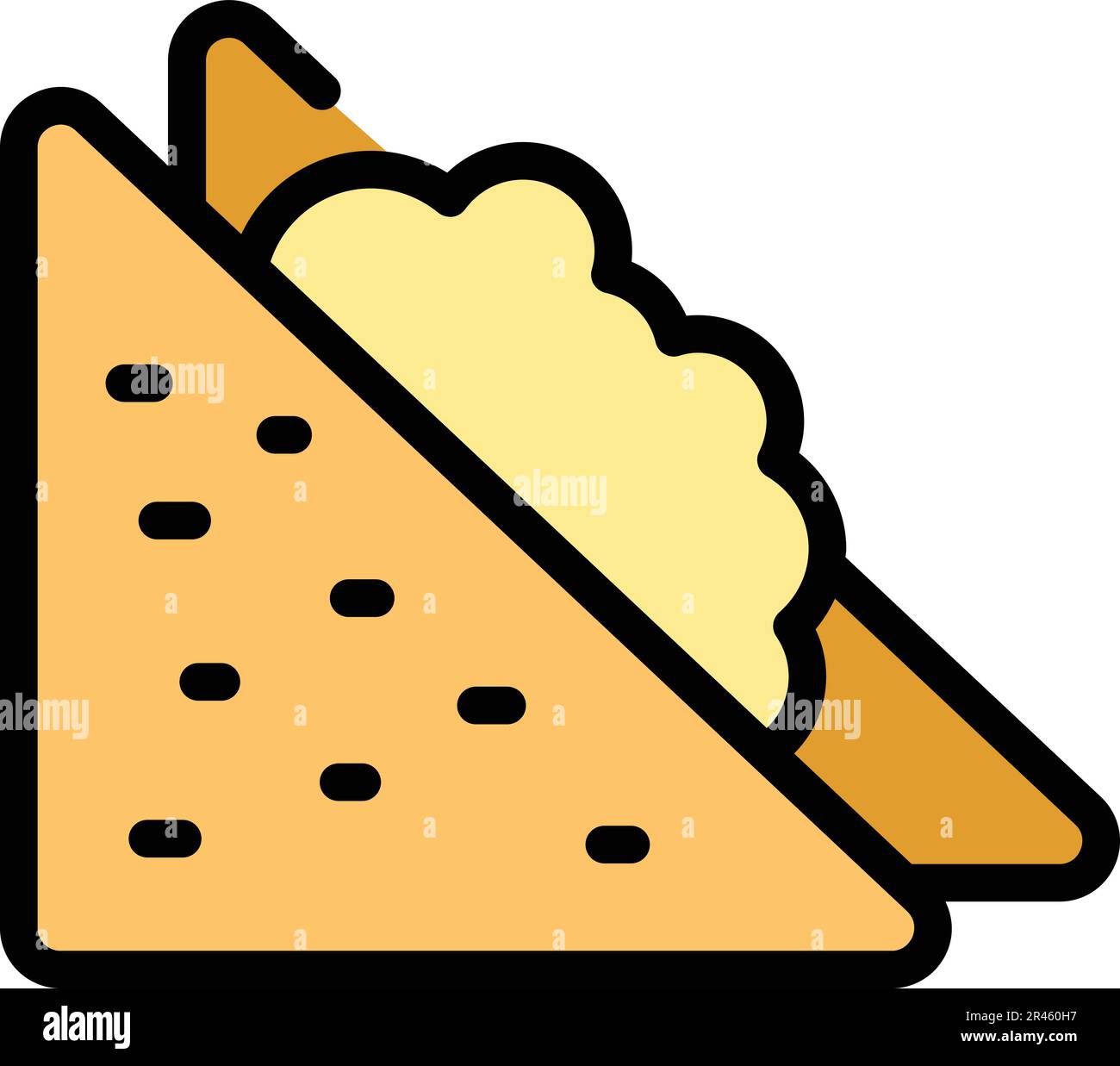 Lunch sandwich icon. Outline Lunch sandwich vector icon for web design ...