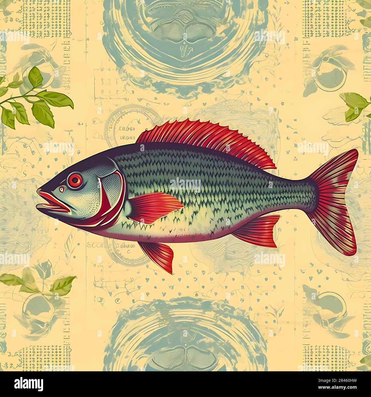 Fish pattern hi-res stock photography and images - Alamy