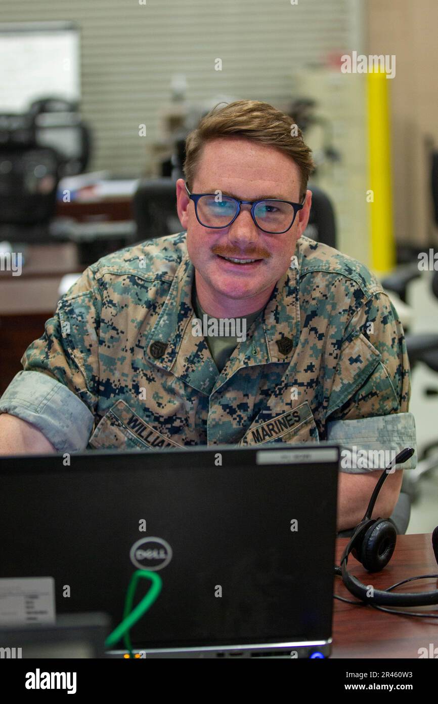 U.S. Marine Corps Staff Sgt. Nathaniel Williams, a defensive cyber ...