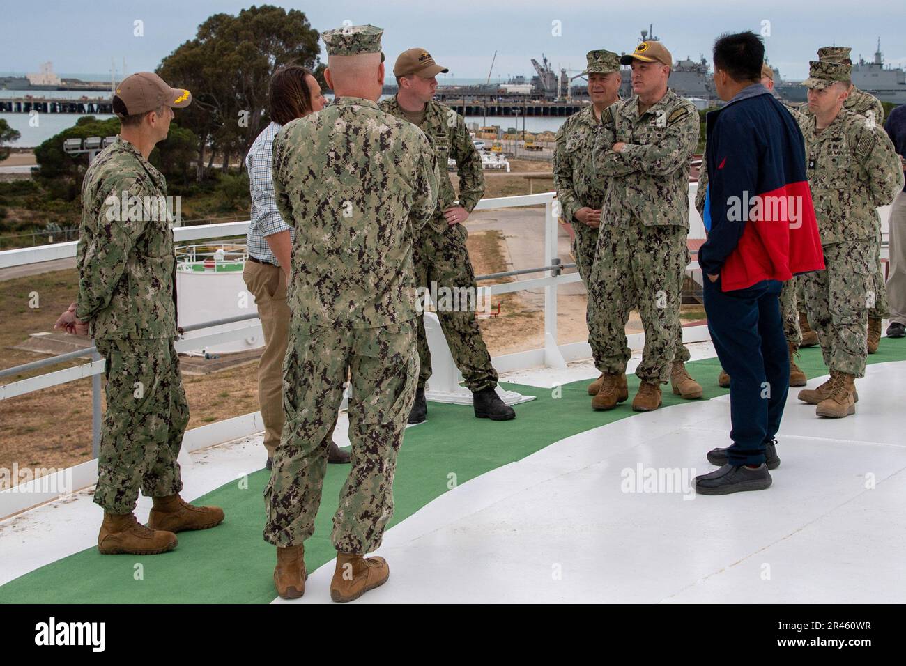 Rear Adm. Brad Collins, commander, Navy Region Europe, Africa, Central ...