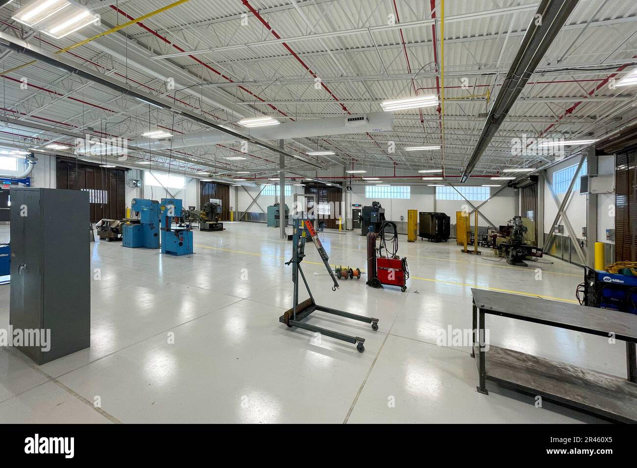 Equipment is seen in the newly opened Army Field Support Battalion ...