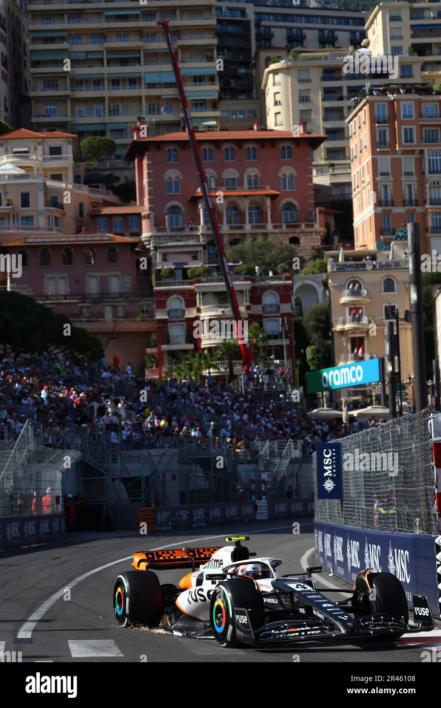 Monaco, Monte Carlo. 26th May, 2023. Lando Norris (GBR) McLaren MCL60. 26.05.2023. Formula 1 ...
