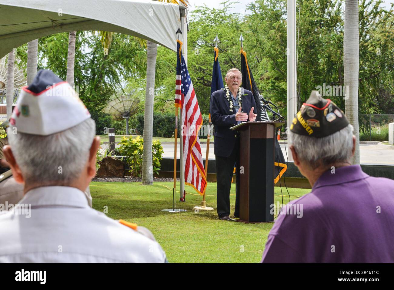 Mr. Johnie Webb, Operation Homecoming ceremony guest speaker, shares ...