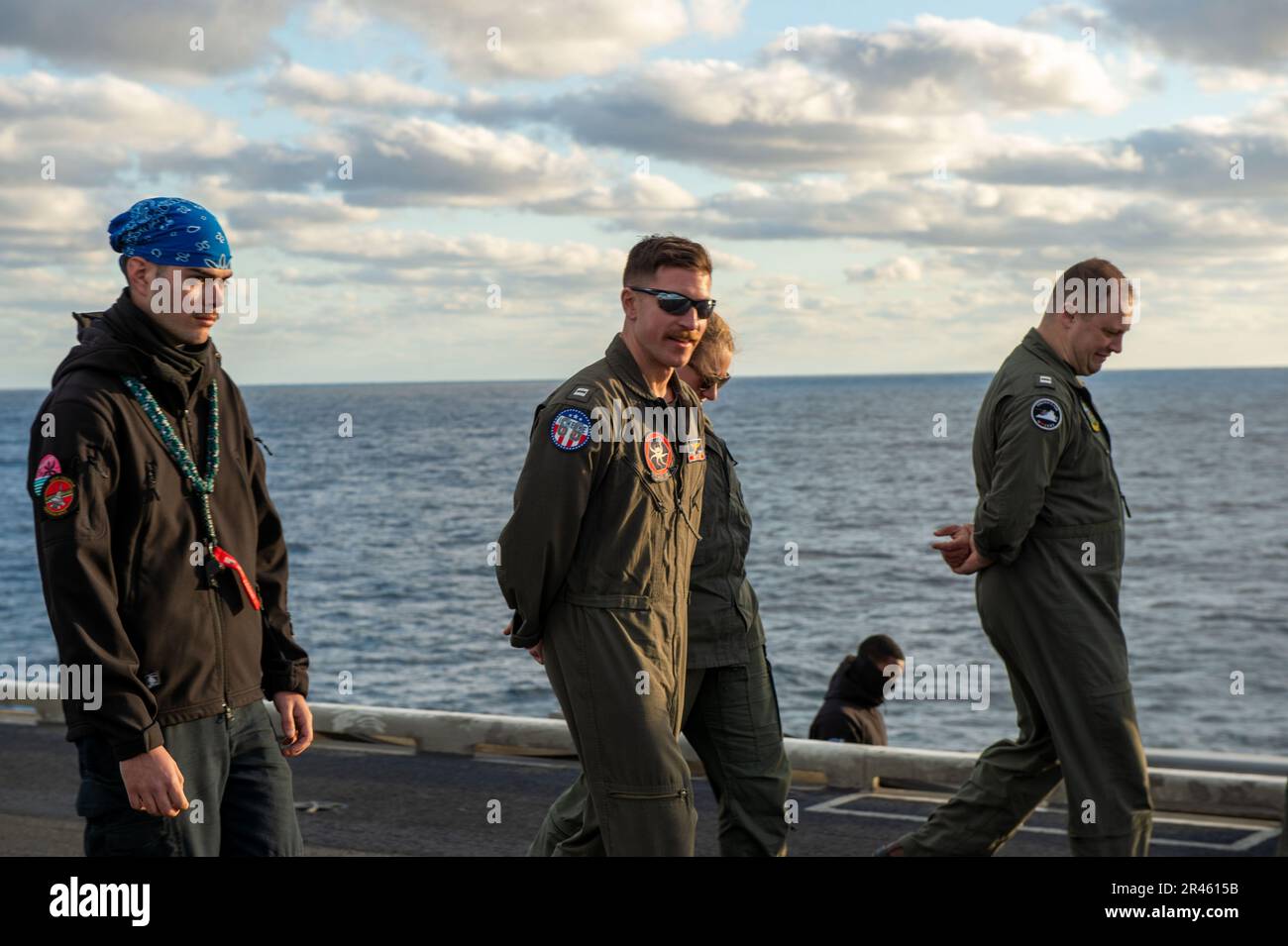 230402-N-JC256-1022 ATLANTIC OCEAN (April 3, 2023) Sailors participate ...