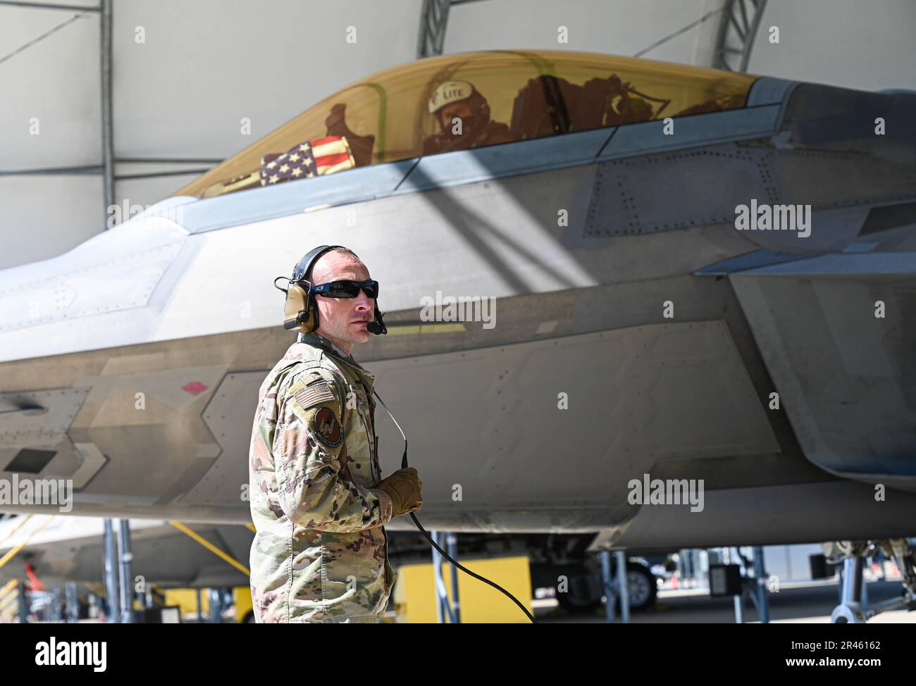 U.S. Air Force Master Sgt. Miller, 71st Fighter Squadron crew chief ...