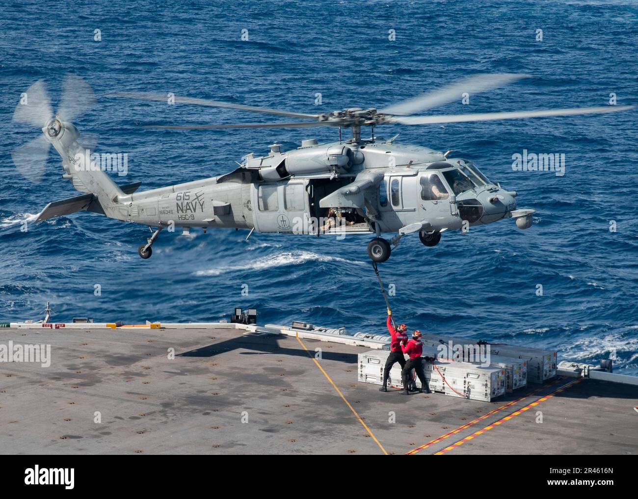 Sailors assigned to the first-in-class aircraft carrier USS Gerald R ...