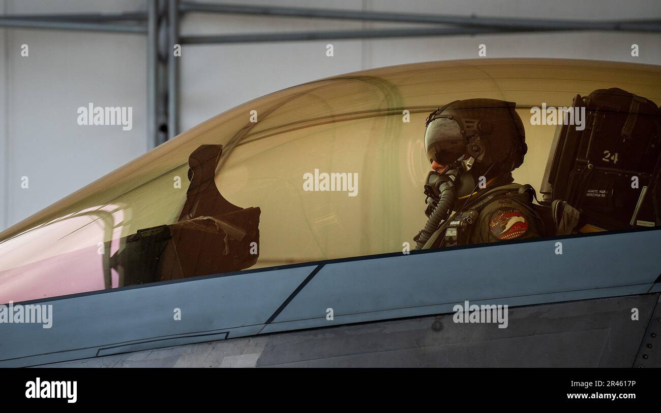 Maj. Brett Gedman, 301st Fighter Squadron, readies for a mission ...