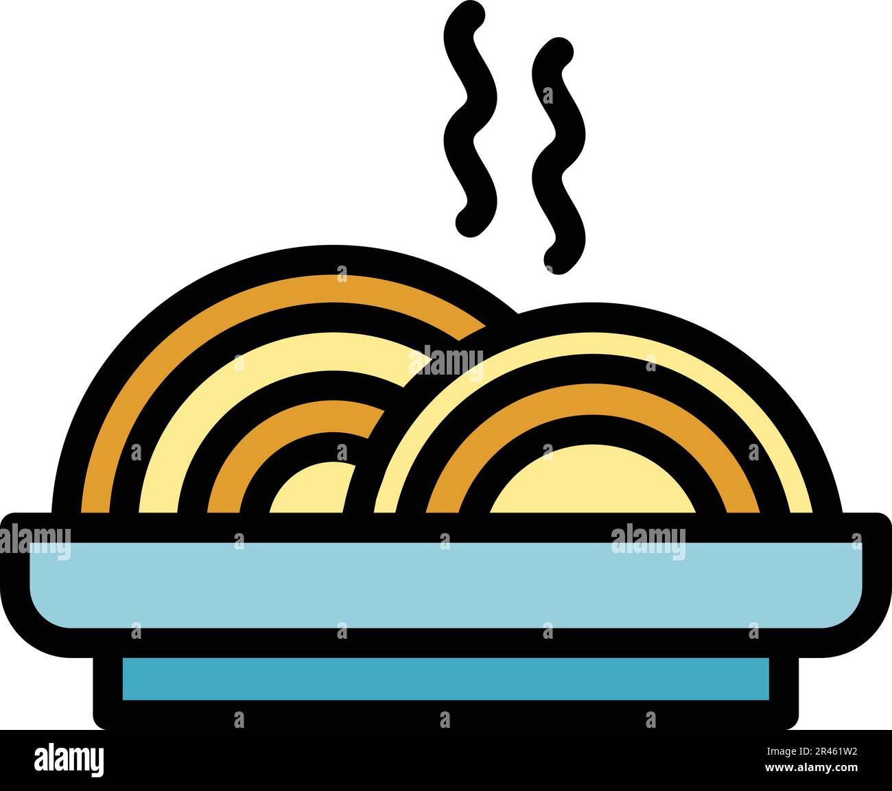 Hot lunch icon. Outline Hot lunch vector icon for web design isolated ...