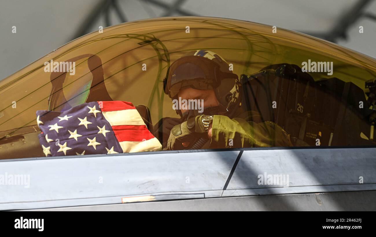 U.S. Air Force Lt. Col. Andrew Gray, 71st Fighter Squadron commander ...