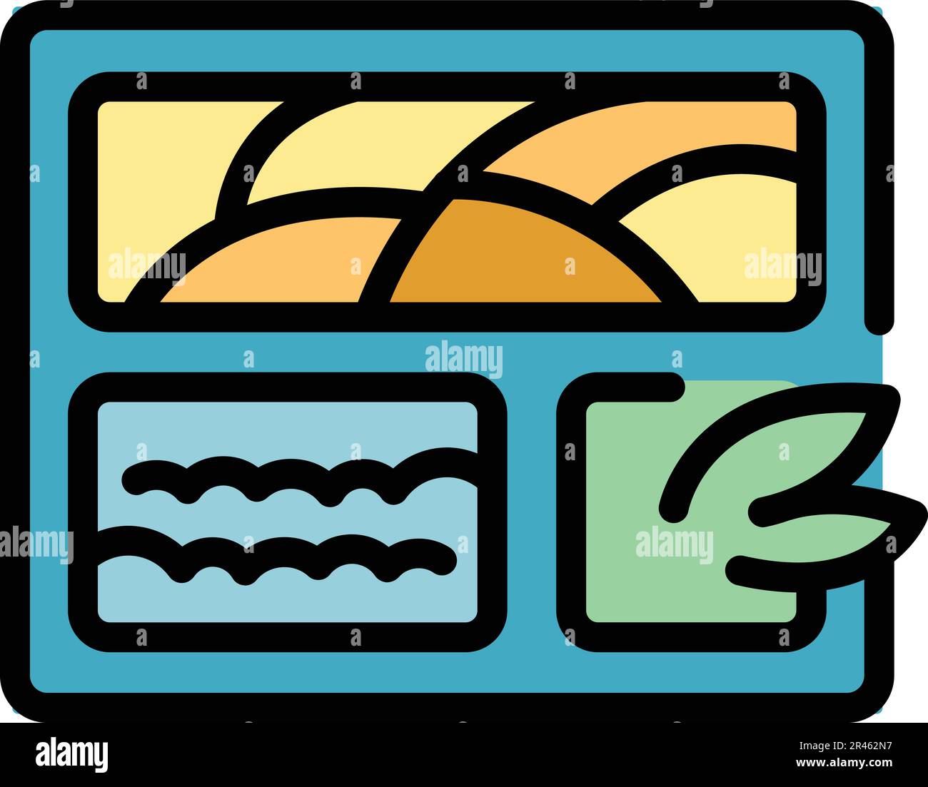 Lunch tray icon. Outline Lunch tray vector icon for web design isolated ...