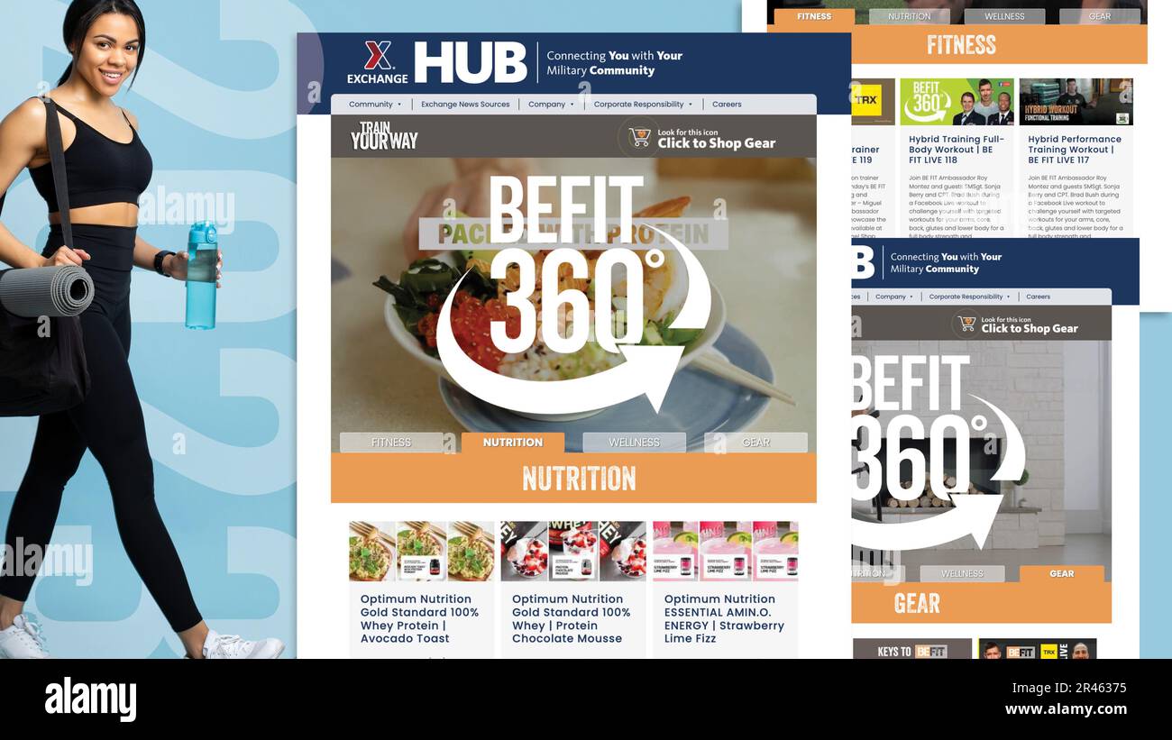 The Army & Air Force Exchange Service's BE FIT 360 Hub is the military ...