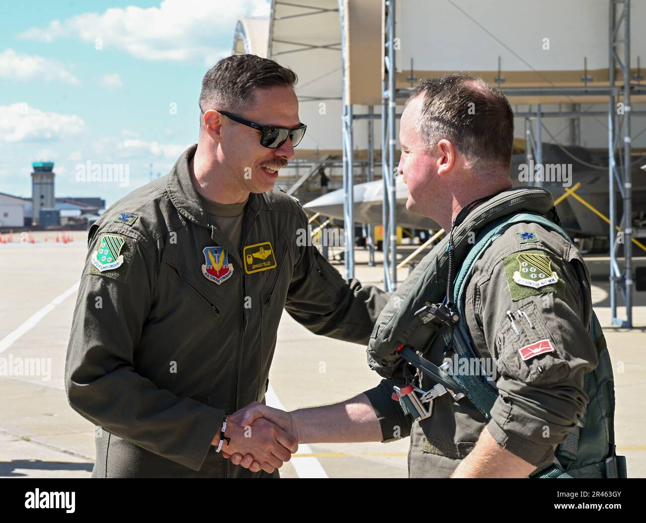 U.S. Air Force Col. Brandon Tellez, 1st Operations Group commander ...