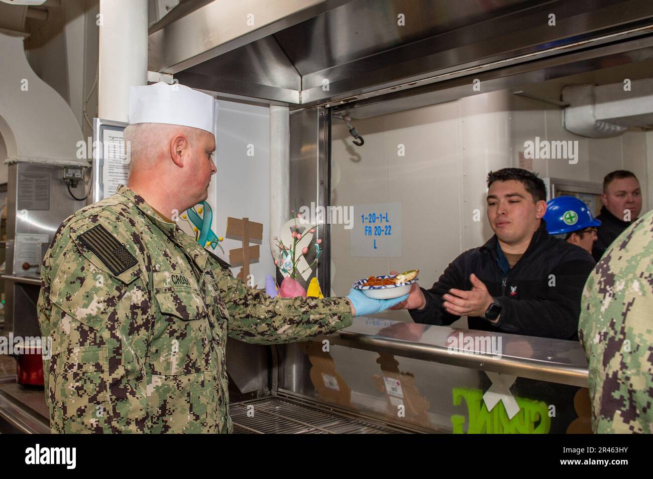 SAN DIEGO (Apr. 5, 2023) Chief Warrant Officer 2 Kevin Cross, left ...