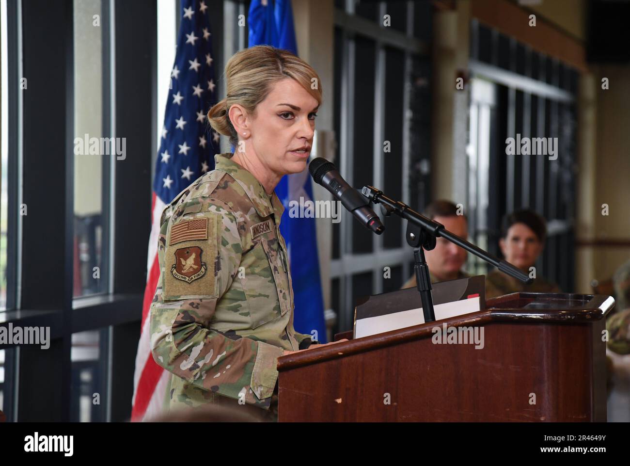 U.S. Air Force Maj. Gen. Michele Edmondson, Second Air Force commander ...