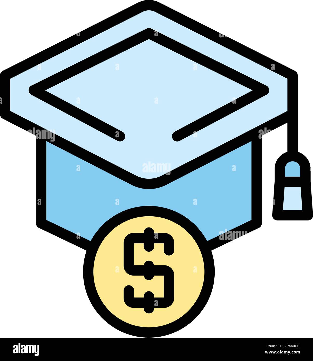 Paid education icon. Outline Paid education vector icon for web design ...
