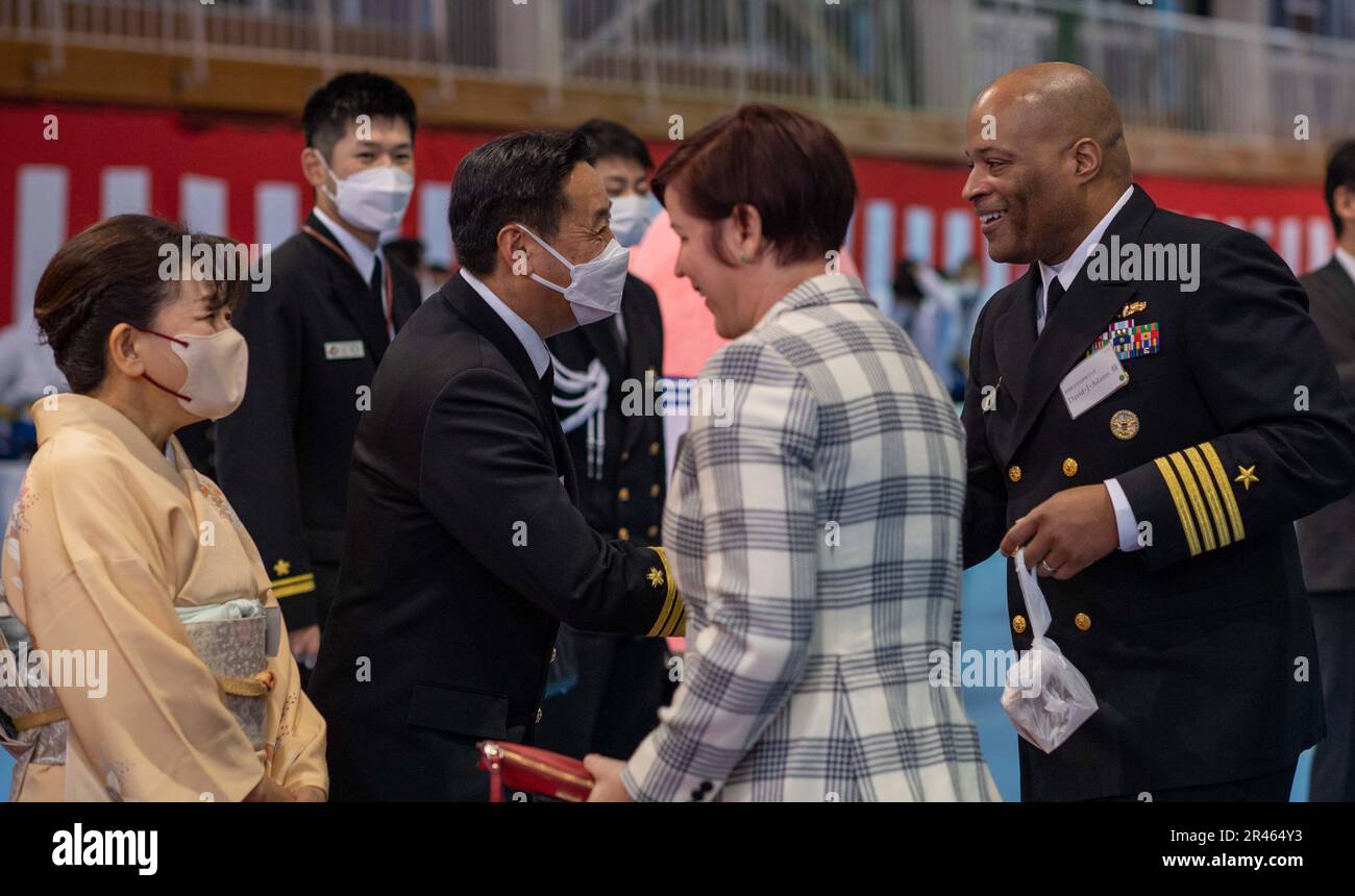 Capt. David Adams, Commander, Fleet Activities Sasebo (CFAS), and his ...