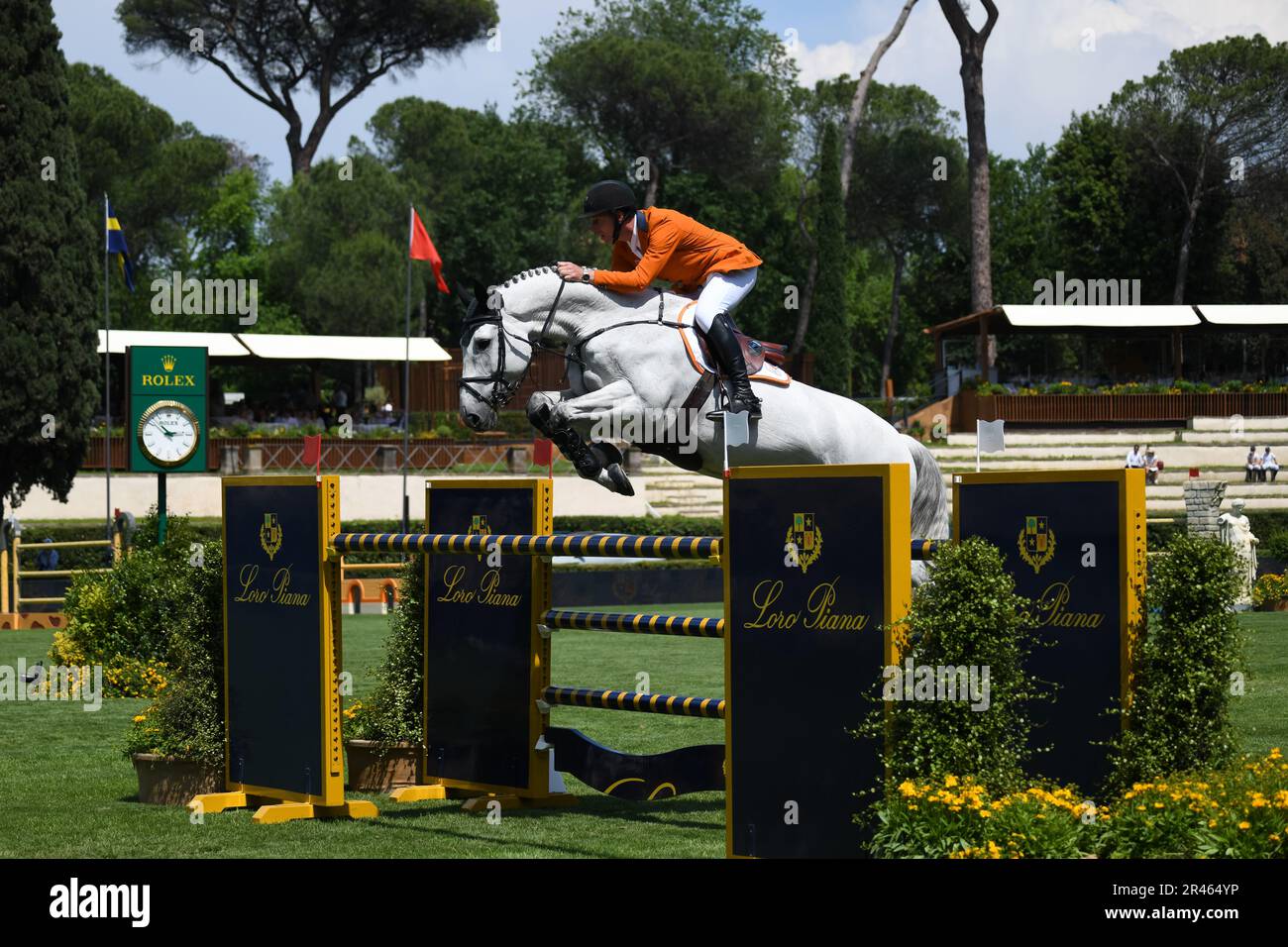 CSIO Roma 2023, Piazza di Siena, Rome, Italy, may 25 2023. Equestrian ...