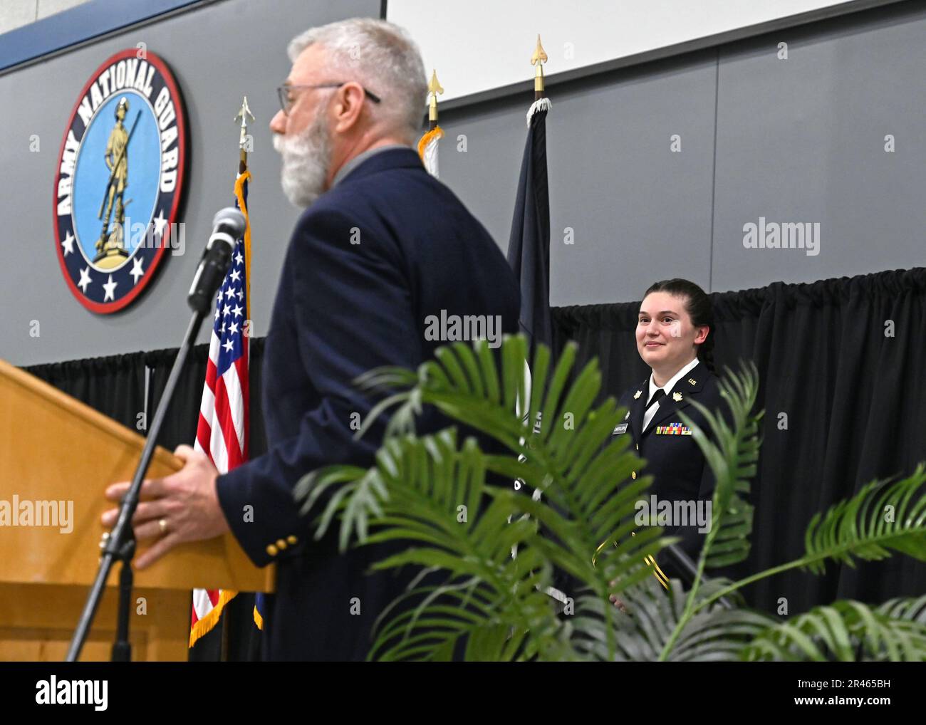 From left, retired NHNG chaplain, Lt. Col. Steven Veinotte, addresses ...