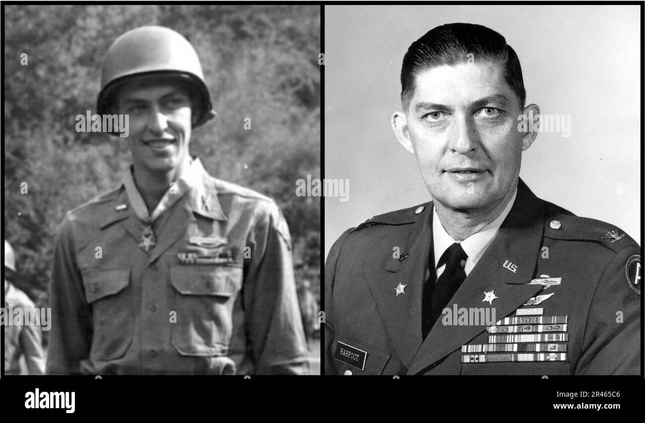 Van T. Barfoot, after receiving his Medal of Honor during World War II ...