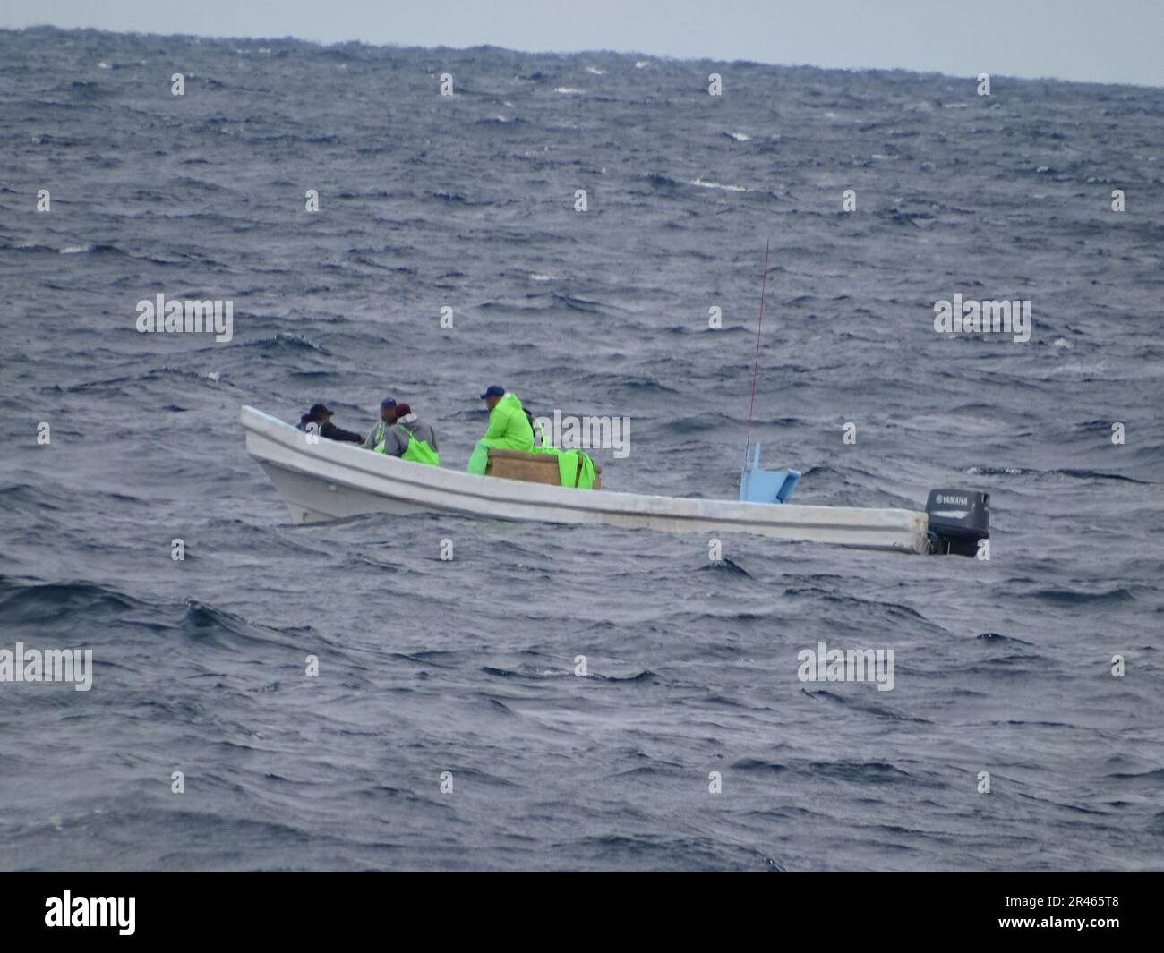 A Mexican lancha, with 5 fishermen aboard, is interdicted for illegally ...