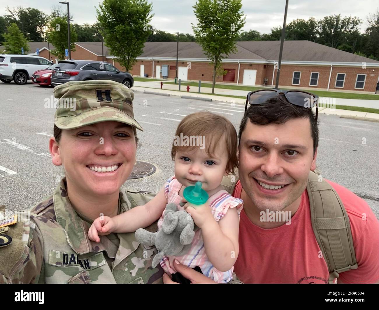 Capt. Amanda Damien, left, pictured with her daughter, Daniella, and ...