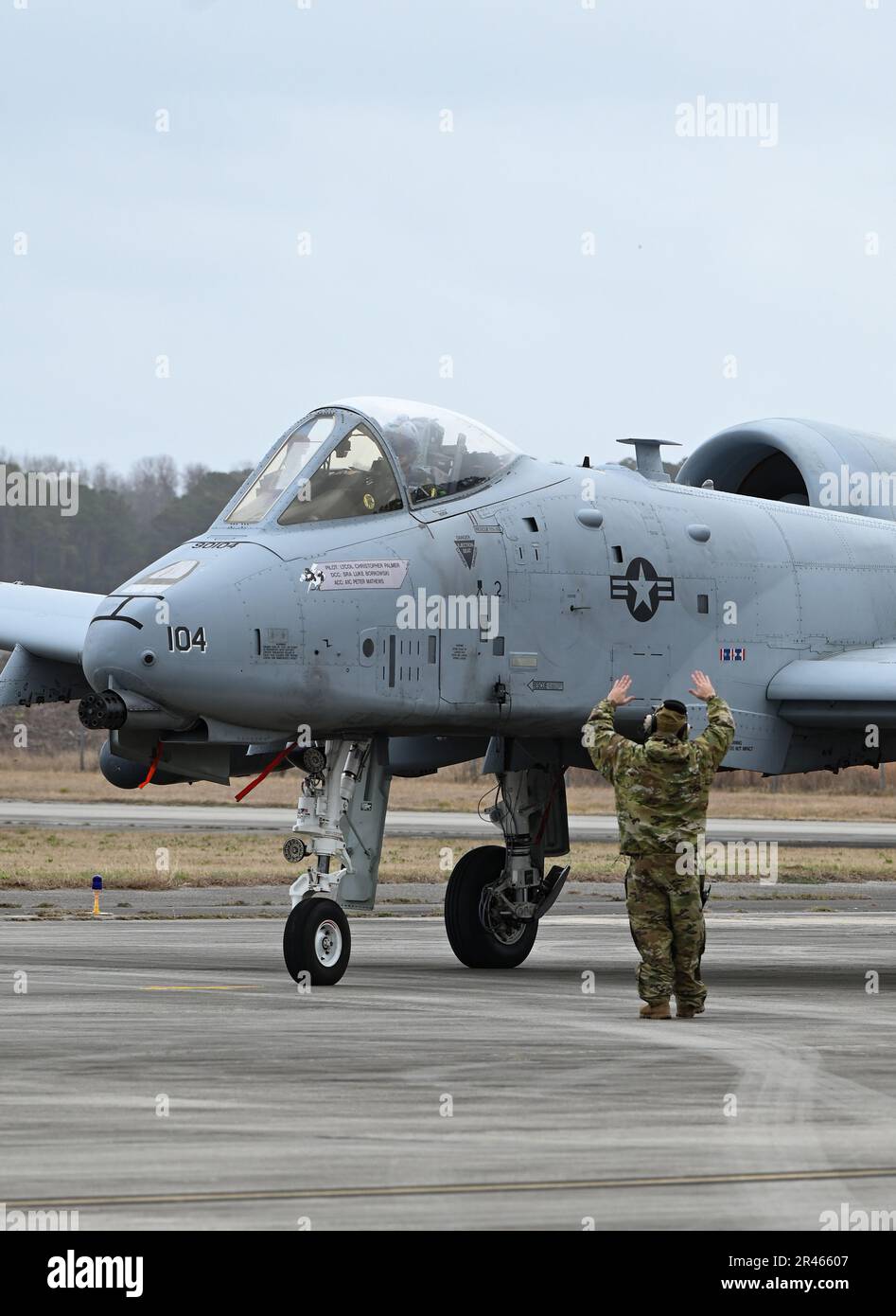 A U.S. Air Force crew chief from the 175th Aircraft Maintenance ...