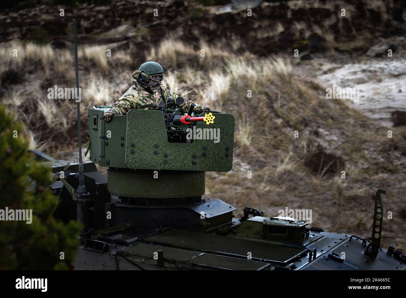 Danish soldiers with the 1st Artillery Battalion conduct a live-fire ...