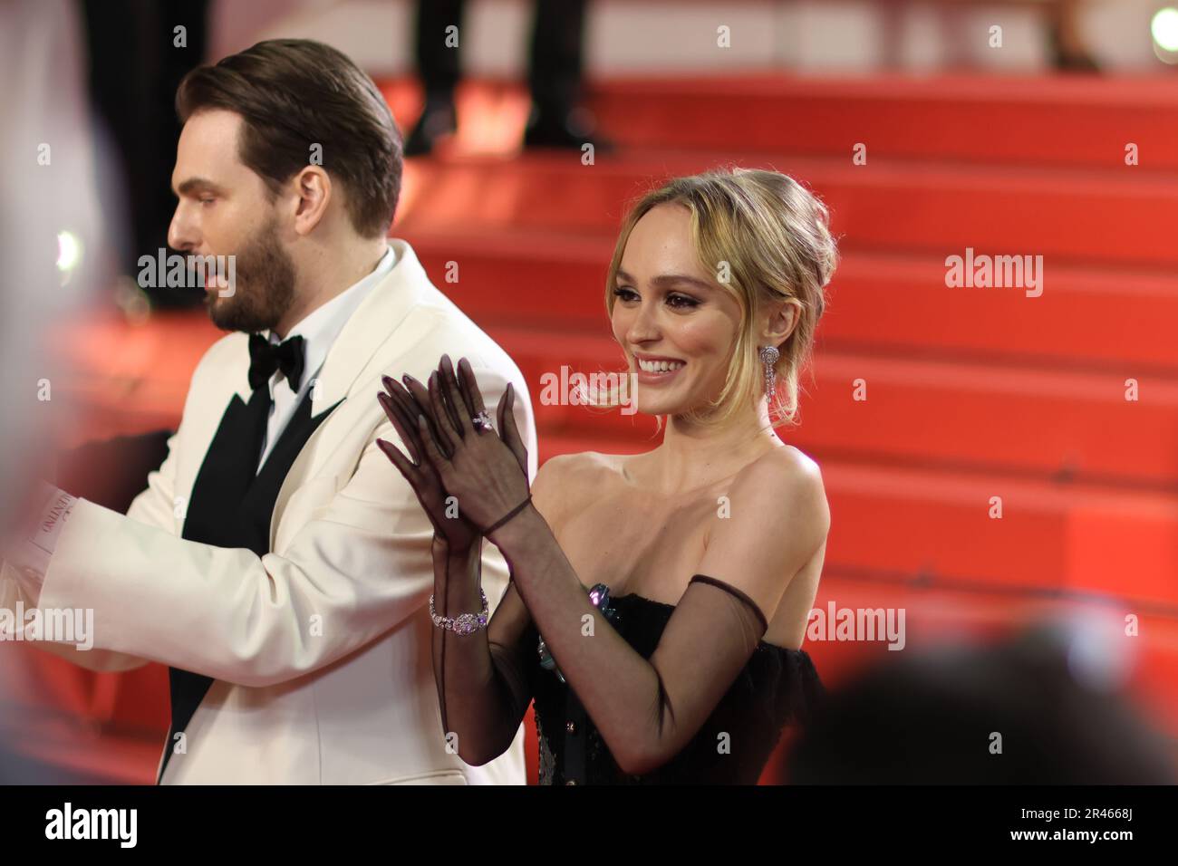 Cannes, France. 22nd May, 2023. Cannes, France 22. May 2023; Lily-Rose ...