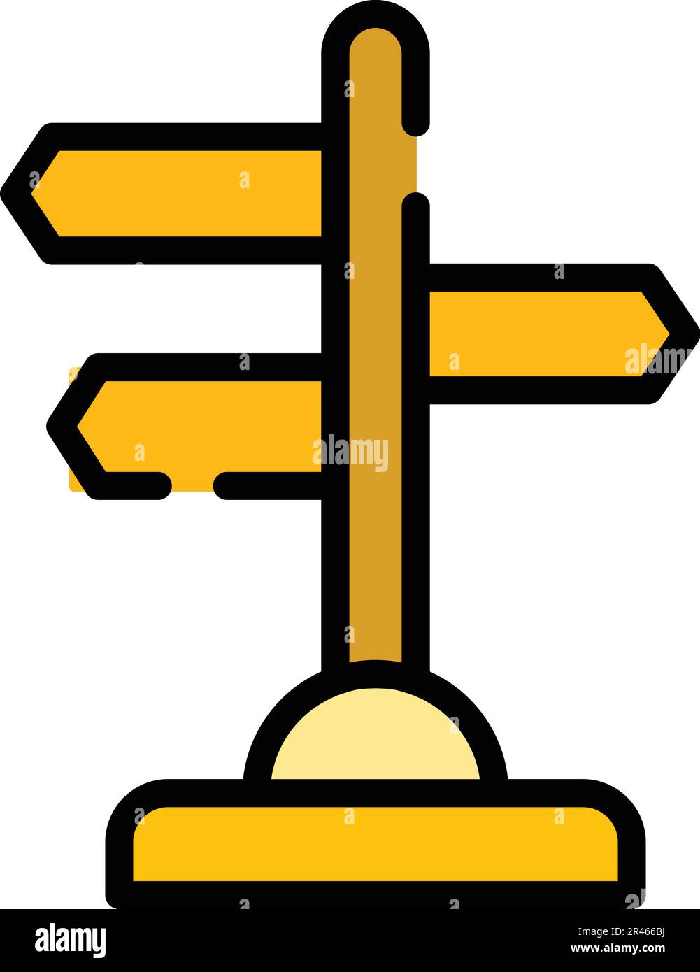 Direction indicator icon. Outline Direction indicator vector icon for ...